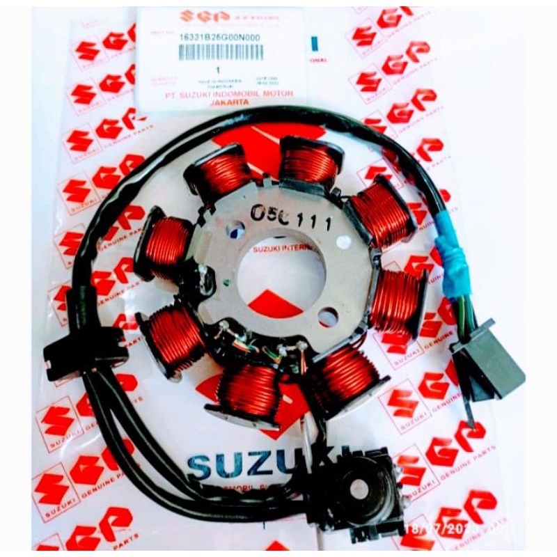 Jual SPUL STARTER STATOR ASSY SUZUKI SATRUA FU 150 KARBURATOR ORIGINAL | Shopee Indonesia