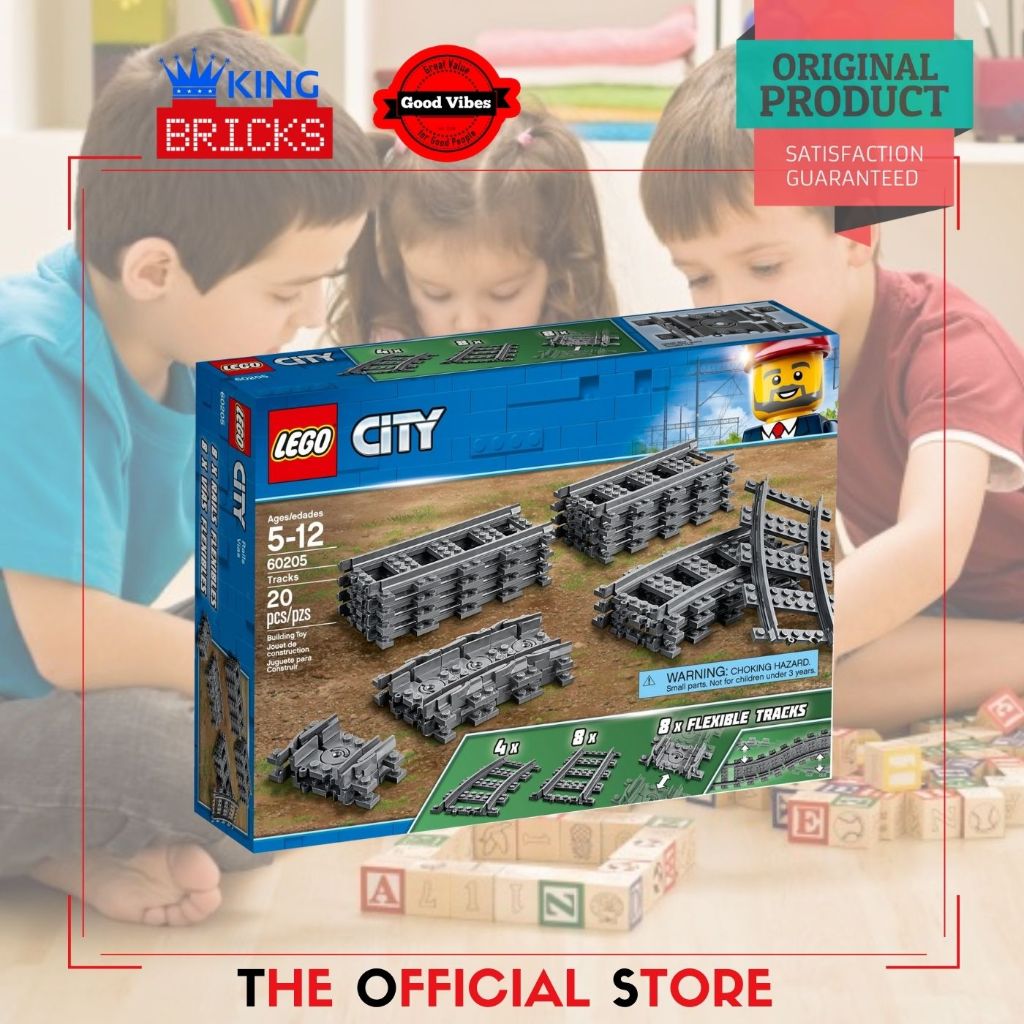 Jual LEGO Original CITY 60205 Tracks - Mainan Anak Edukasi Kereta Api ...