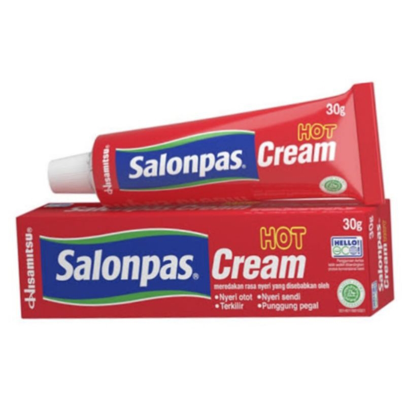 Jual Salonpas Cream Hot 30gr 30 gr meredakan nyeri otot extra hot ...