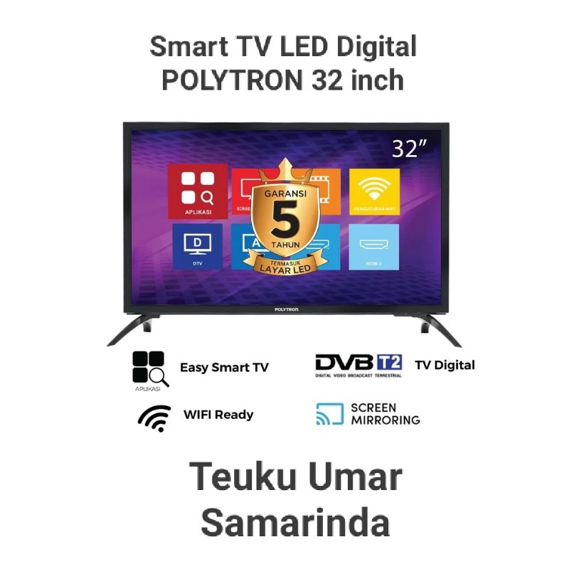 Jual Easy Smart TV LED Digital POLYTRON 32" PLD 32MV1859 ( Easy Smart TV 32 inch ) | Shopee ...
