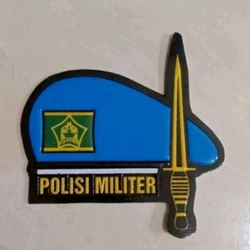 Jual Stiker Embos Timbul Logo POLISI MILITER BARET | Shopee Indonesia