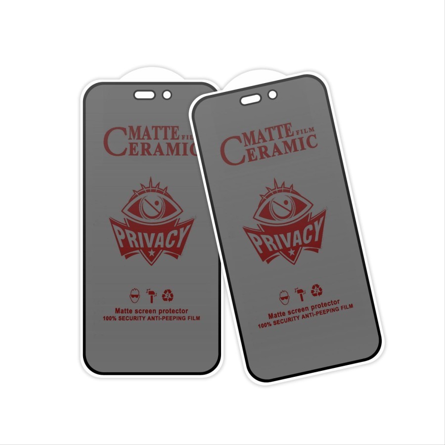 Jual Ceramic Matte Spy Glare Privacy Screen Protector iPhone 15 15 Pro ...