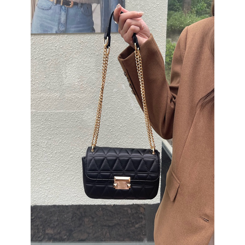 Jual Tas Selempang Kulit Wanita Tas Cewek Bahu Rantai Kecil GC 8742 ...