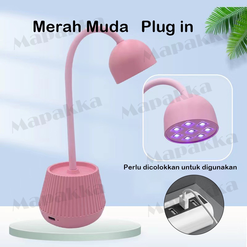 Jual UV LED Nail Lamp Pengering Kutek Gel with Mirror 20W Wireless ...