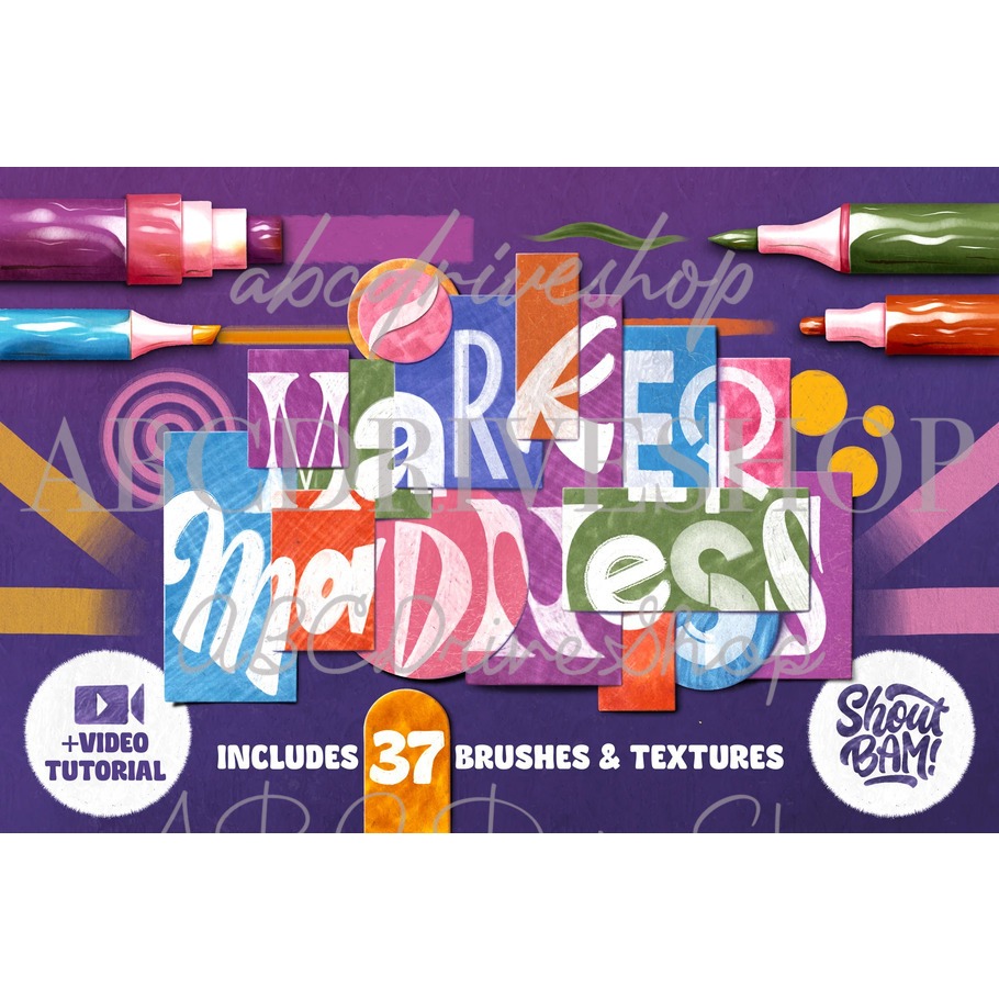 Jual Procreate Brush - Marker Madness | Shopee Indonesia