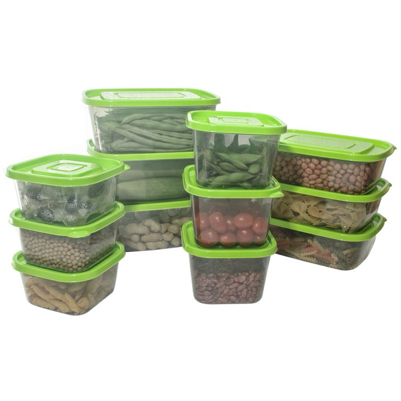 Jual Kontainer Box Makanan BPA Free set 12pcs Calista Rumoi Smoke ...