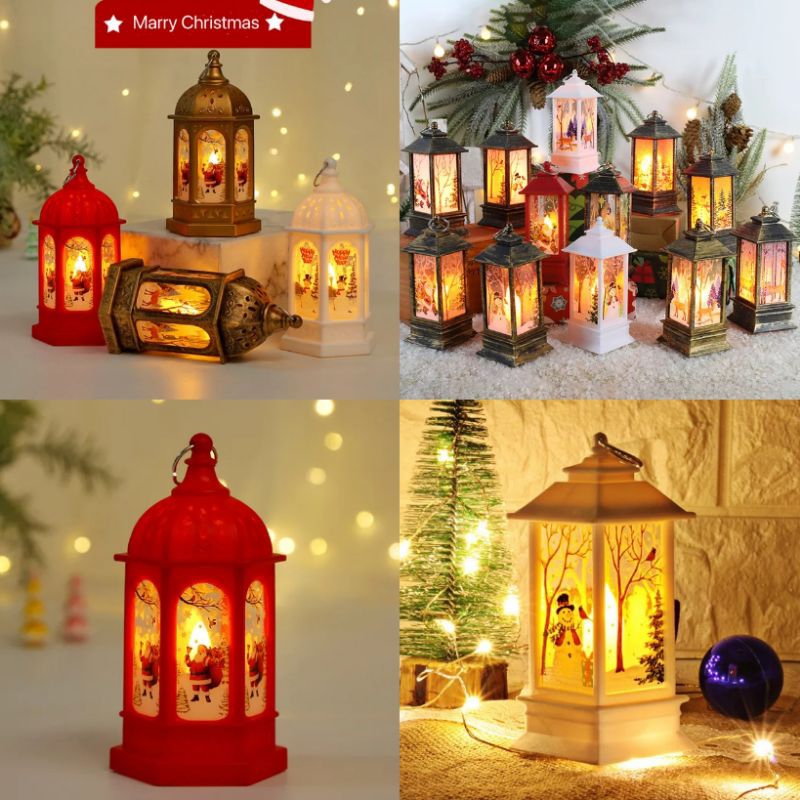 Jual Lampu LED Nuansa Natal Bisa Digantung Lampu Dekorasi Natal Lentera ...