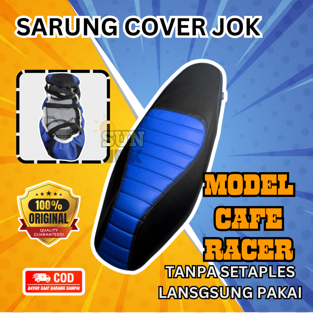 Jual Cover Jok Model Caferacer Sarung jok Custom tanpa staples VARIO ...