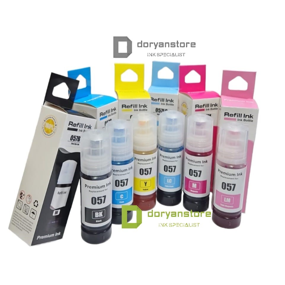 Jual Tinta Epson T057 057 Epson L8050 L18050 Compatible Premium Paket 6 ...