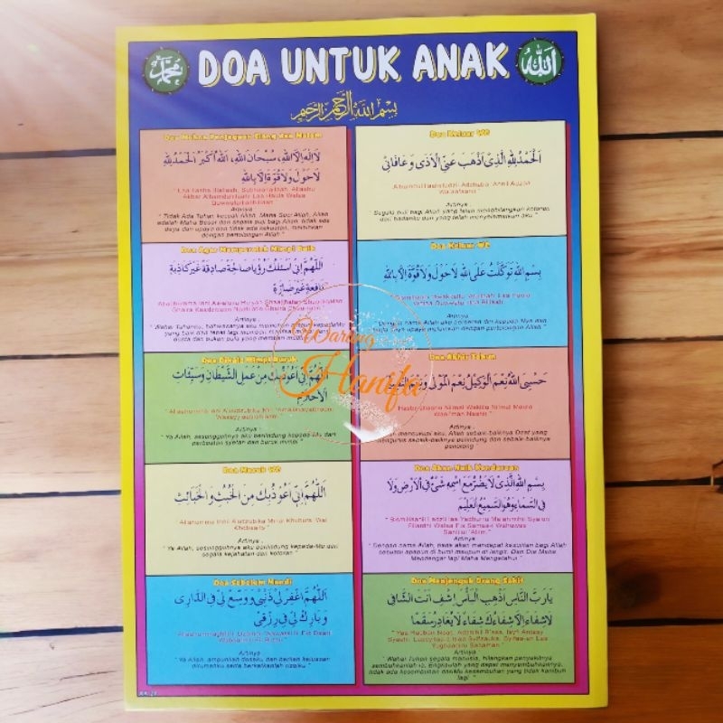 Jual Poster Edukasi Anak Gambar Doa Untuk Anak | Shopee Indonesia