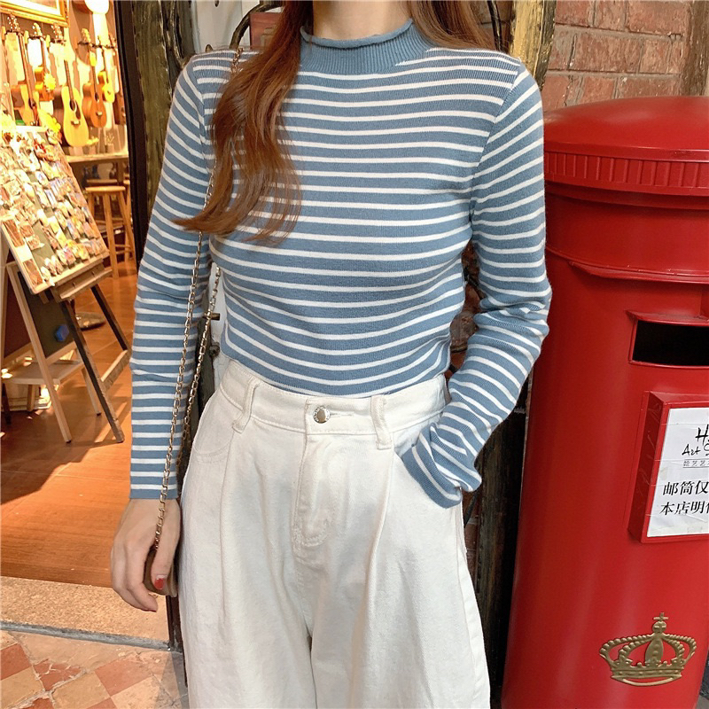 Jual Inner Rajut Turtleneck Lengan Panjang Model Terbaru SALUR ...
