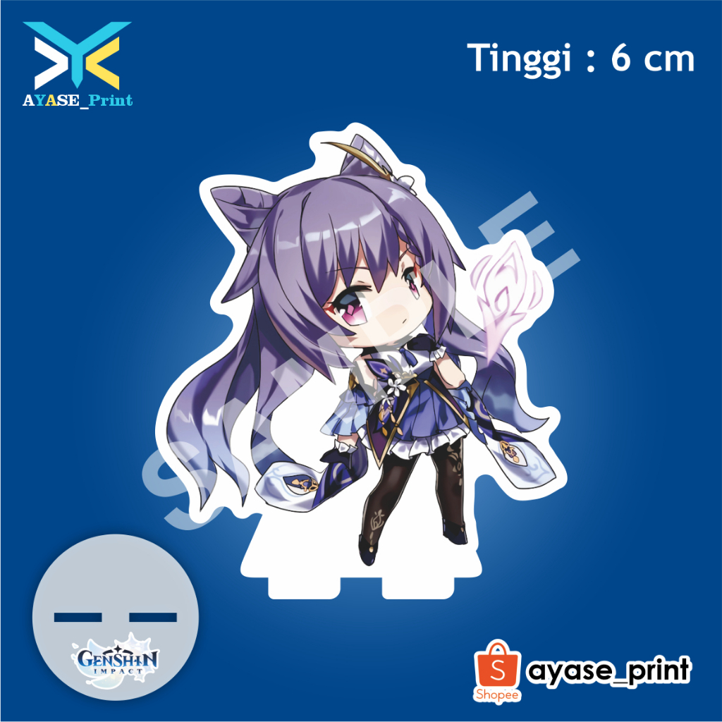 Jual Standee Akrilik Mini GENSHIN IMPACT CHIBI LIYUE KARAKTER | Aether ...