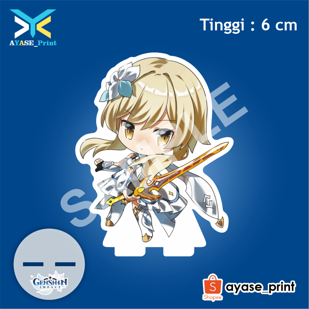 Jual Standee Akrilik Mini GENSHIN IMPACT CHIBI LIYUE KARAKTER | Aether ...