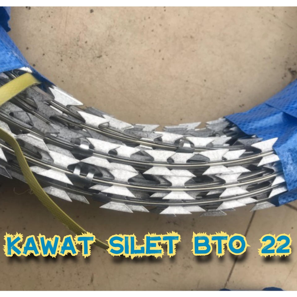 Jual Kawat Silet / Razorwire Tipe BTO-22, Diameter Lingkaran 73 CM ...