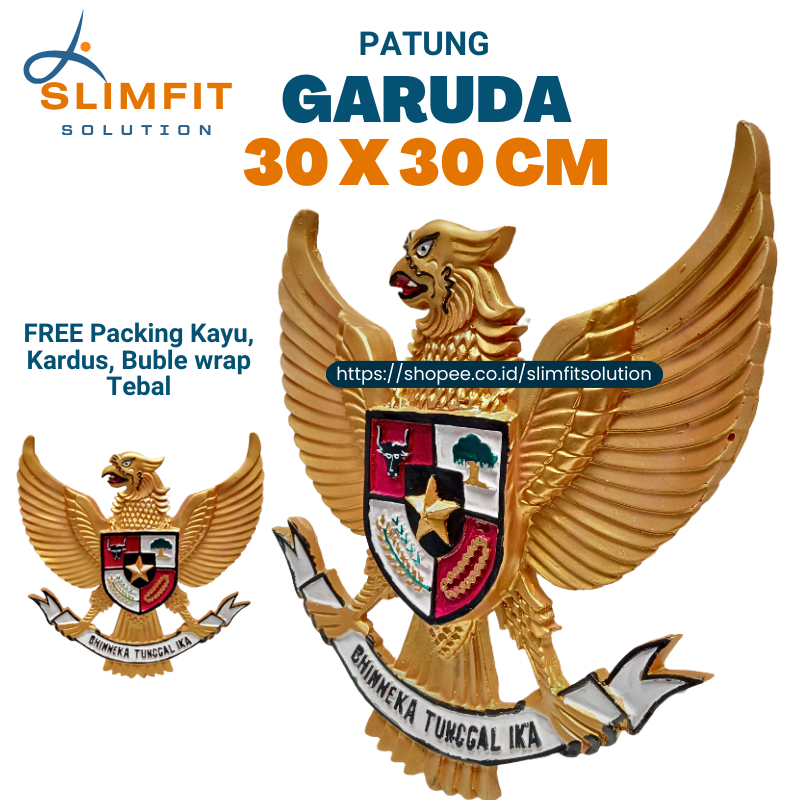 Jual Garuda Pancasila 30CM Hiasan Dinding Lambang Fiber Lambang Negara ...