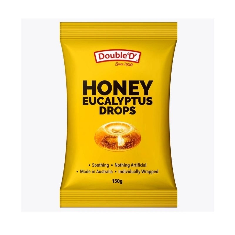 Jual Double D Eucalyptus & Honey Drops 150g | Shopee Indonesia