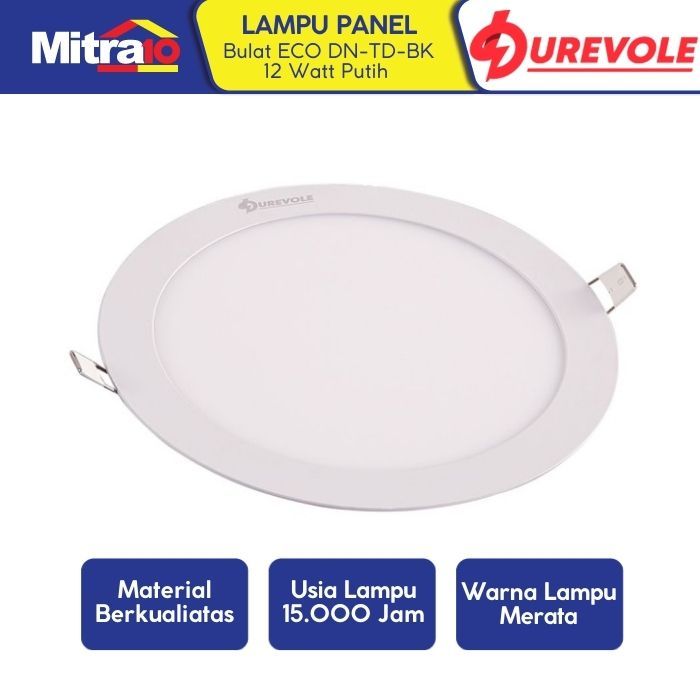 Jual Lampu LED Panel Bulat 12W Putih - Penerangan Terang, Eco Friendly ...