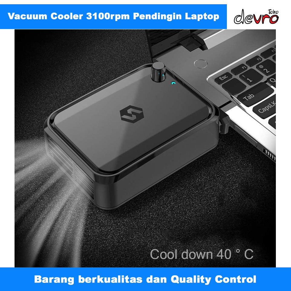 Jual Vacuum Cooler Laptop Kipas Pendingin Exhaust Cooling Fan 3100 RPM ...