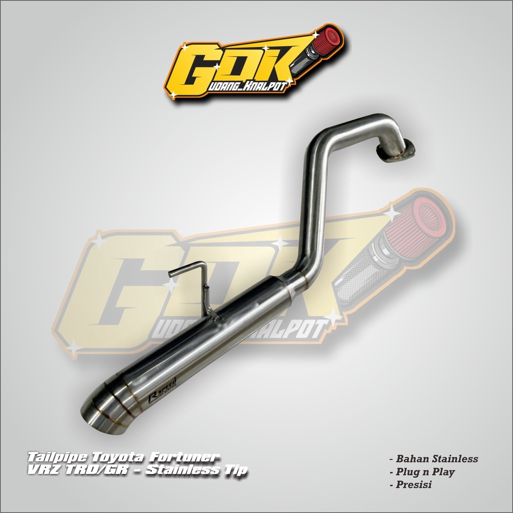 Jual Tailpipe Knalpot Racing Bolt On Innova 2Kd Fortuner Vnt Vrz Reborn ...