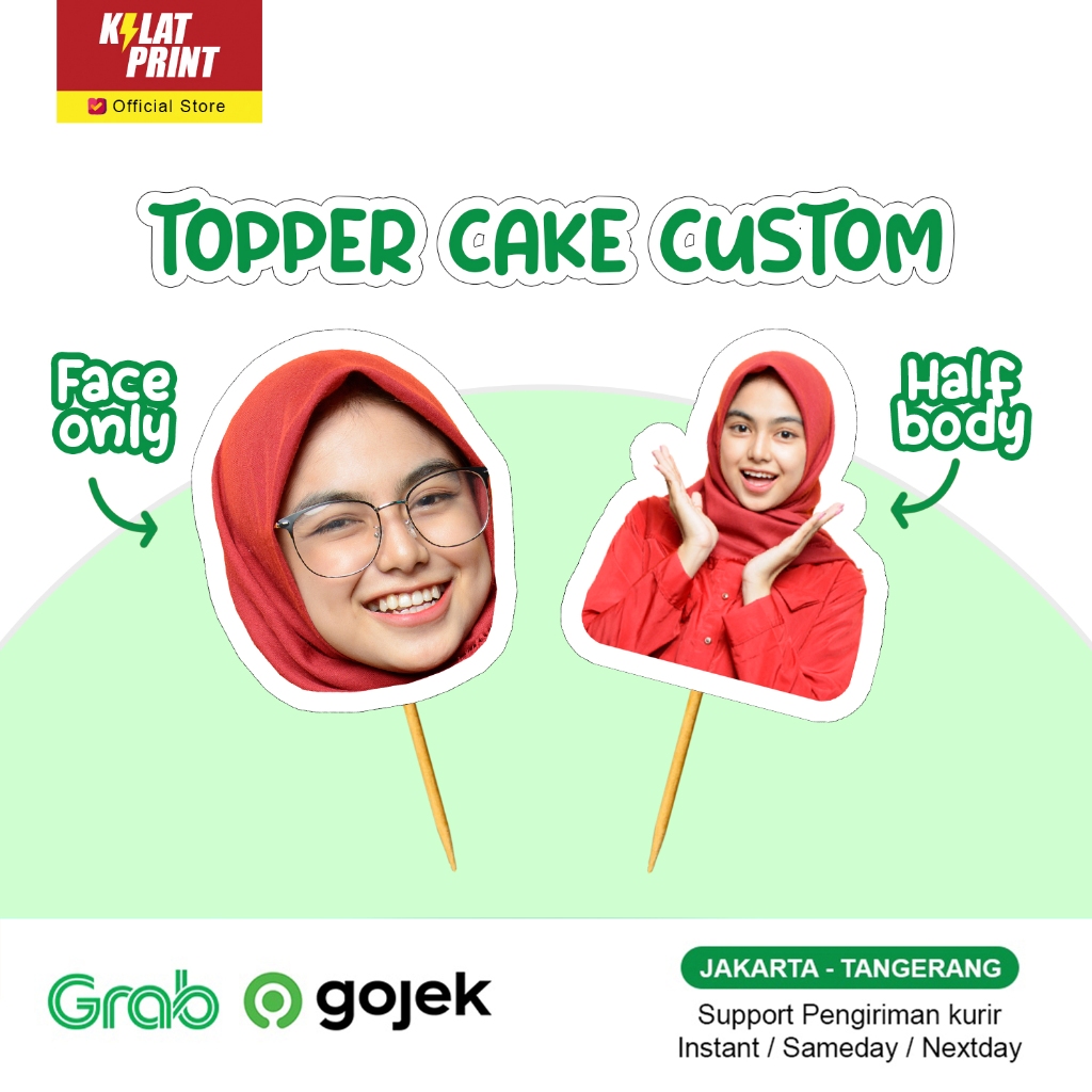 Jual Topper Cake Custom Toper Kue Ulang Tahun (Sameday) | Shopee Indonesia