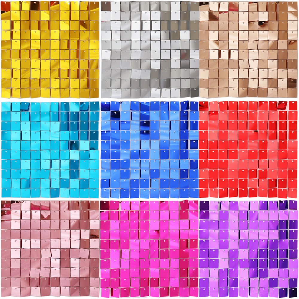 Jual Panel Backdrop Sequin Tile Wall Dekorasi Berkilau Background Pesta ...