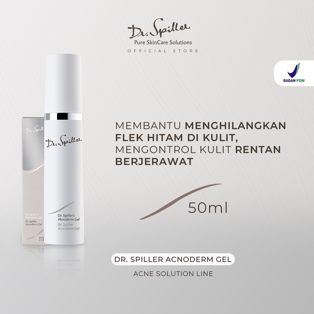 Jual Dr Spiller's Acnoderm Gel 50ml Acne Solution Line Skincare Dengan ...