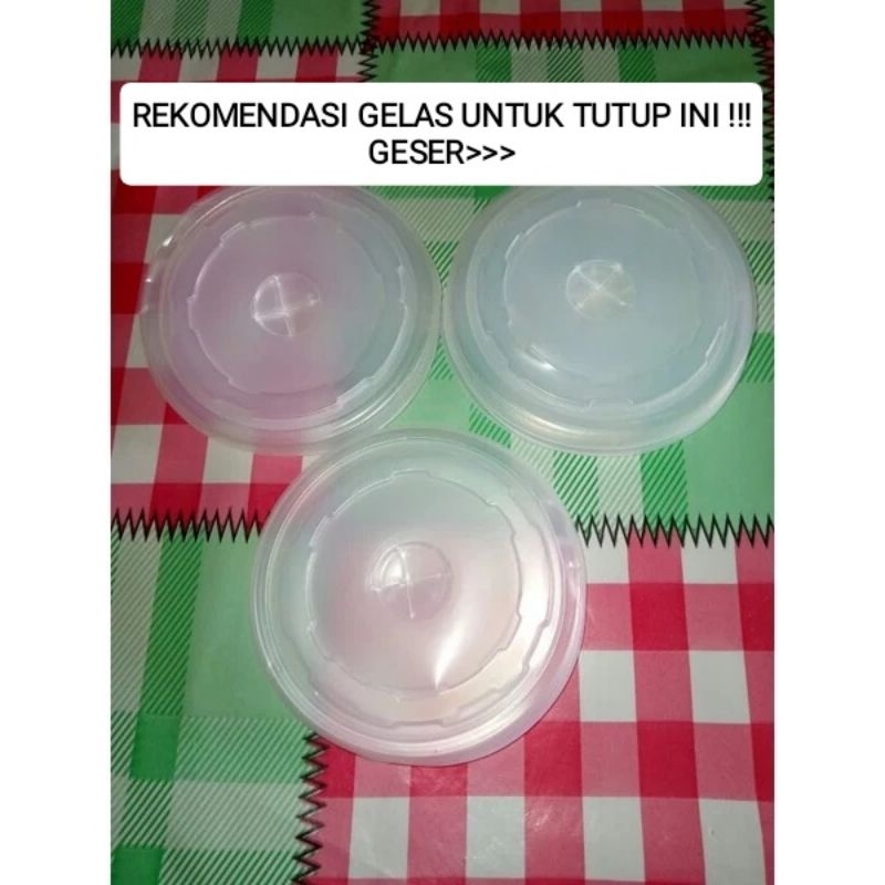 Jual [KECIL] Tutup Cup Datar Putih Starindo 50 pcs STANDART /Tutup cup ...