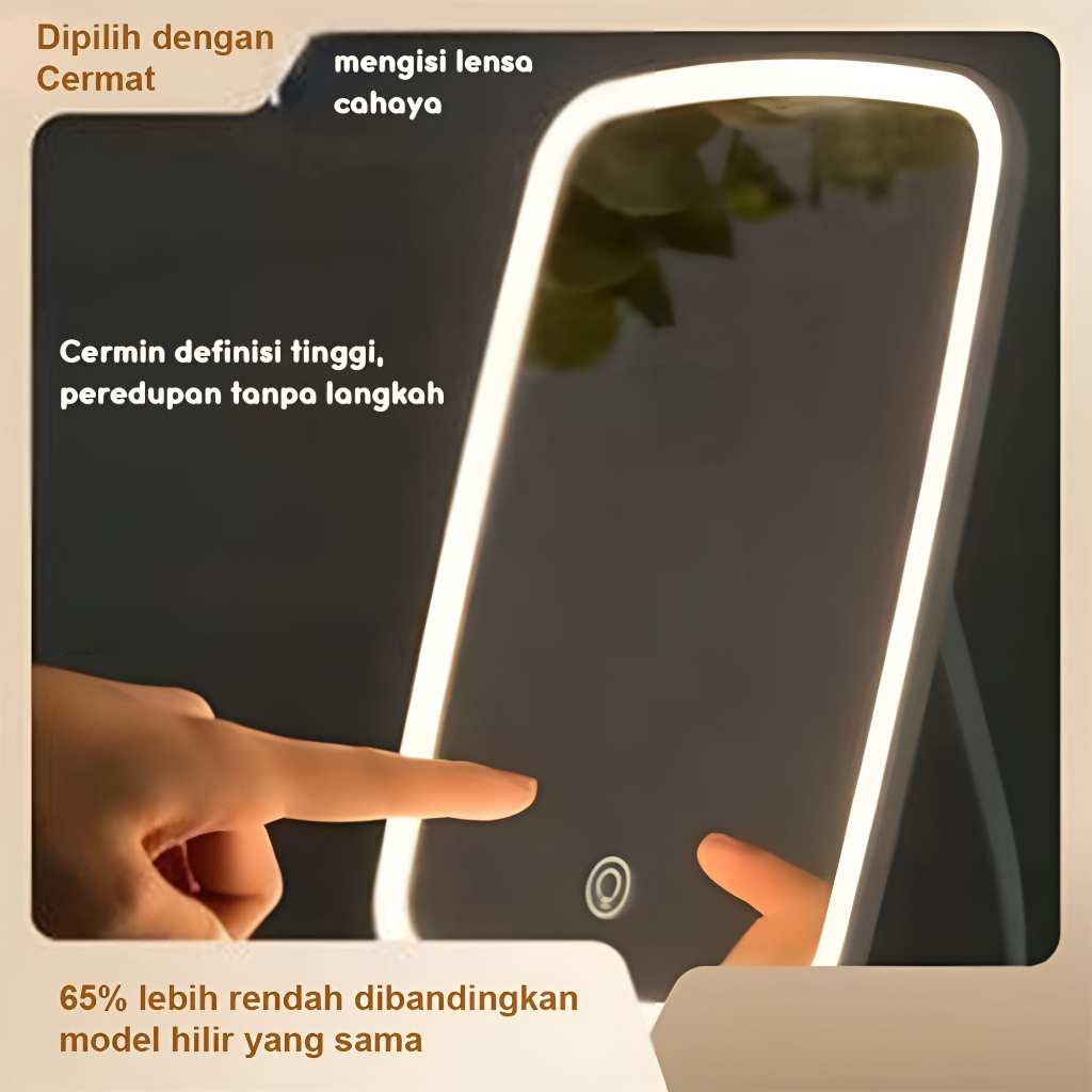 Jual TOKOMUDA Kaca LED Mirror Makeup Mirror Light Led Cermin Rias Make ...