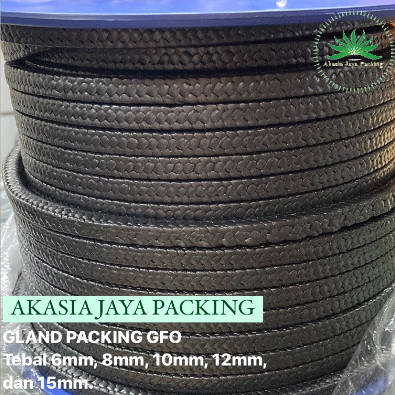 Jual Gland Packing GFO ukuran 6mm 8mm 10mm 12mm 15mm | Shopee Indonesia