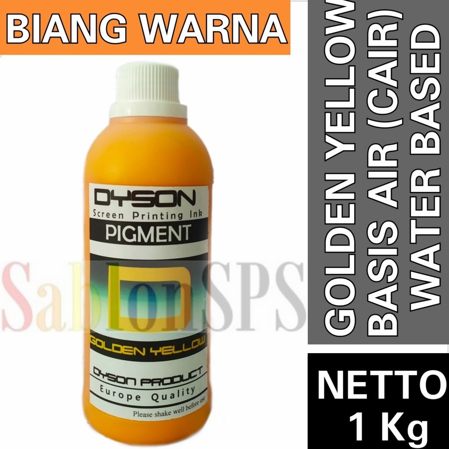 Jual BIANG WARNA DYSON CAT SABLON WARNA GOLDEN YELLOW 1KG | Shopee ...