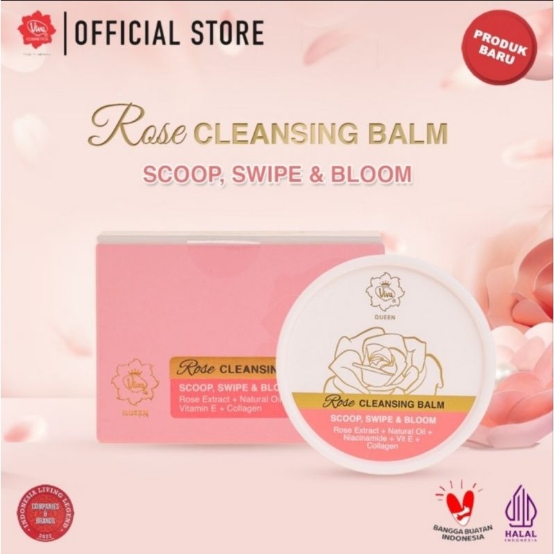 Jual Viva Queen Rose Cleansing Balm (Makeup Remover) with Rose Extract ...