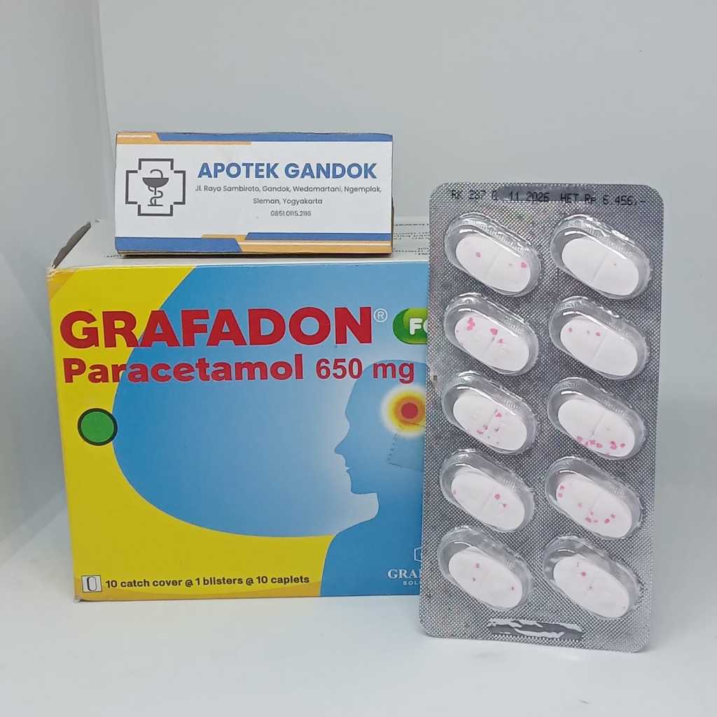 Jual Grafadon Forte Tablet Obat Demam, Sakit kepala, Pusing dan ...