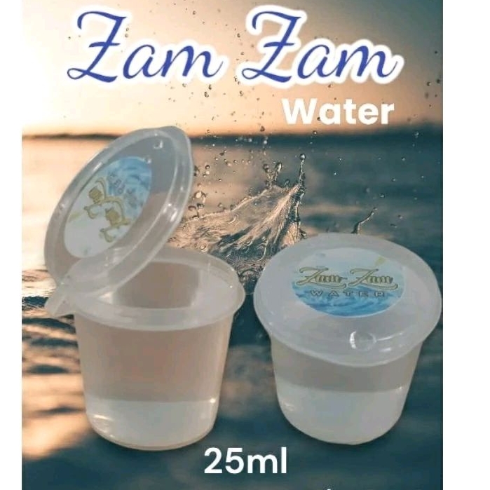 Jual gelas air zamzam isi 50pcs atau 100pcs / wadah zam zam / botol zam zam / wadah mini zam zam ...