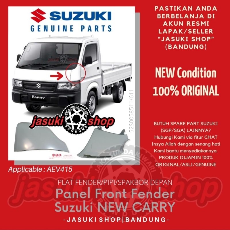 Jual Panel Front Fender Plat Pipi Spakbor Depan Suzuki New Carry AEV415 ...