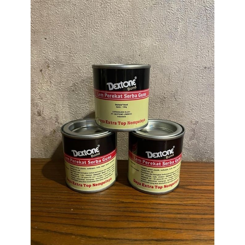 Jual Lem kuning Aibon DEXTONE kaleng 100g / Lem bond 101 Dextone / Lem ...