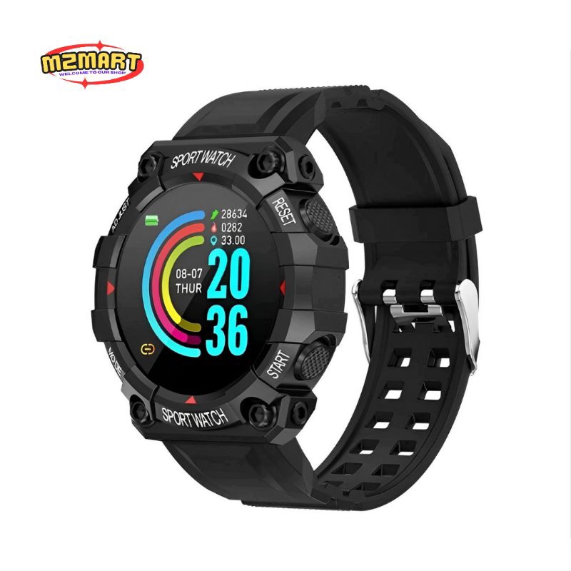 Jual Jam Tangan Hp Android Sport Pria Wanita Smartwatch FD68 Plus Swart ...