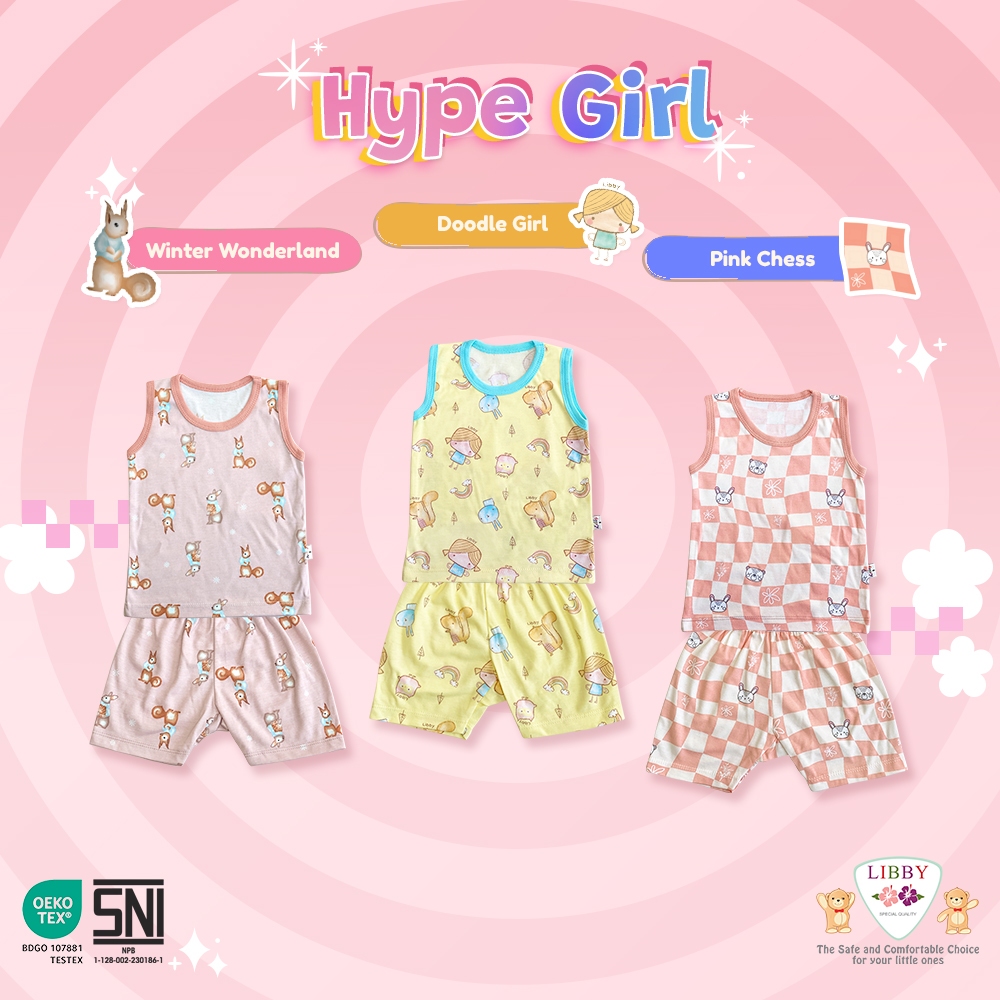 Jual LIBBY Setelan Piyama Anak Perempuan Oblong Kutung Singlet Motif ... Jual LIBBY Setelan Piyama Anak Perempuan Oblong Kutung Singlet Motif ...