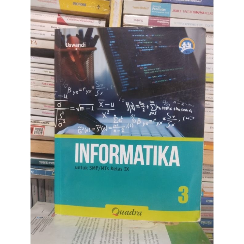 Jual BUKU INFORMATIKA KELAS 9/IX/3 SMP/MTS QUADRA | Shopee Indonesia