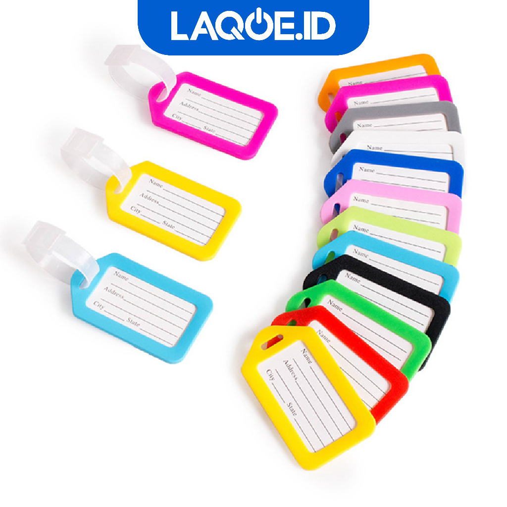 Jual Luggage Tag Gantungan Koper Tas Travel Nametag Label Nama Bagasi ...