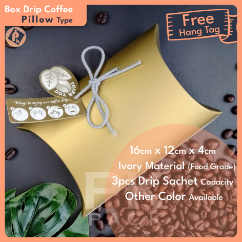 Jual Kemasan Box Kopi Drip Bag Sachet Coffee Pillow | Shopee Indonesia