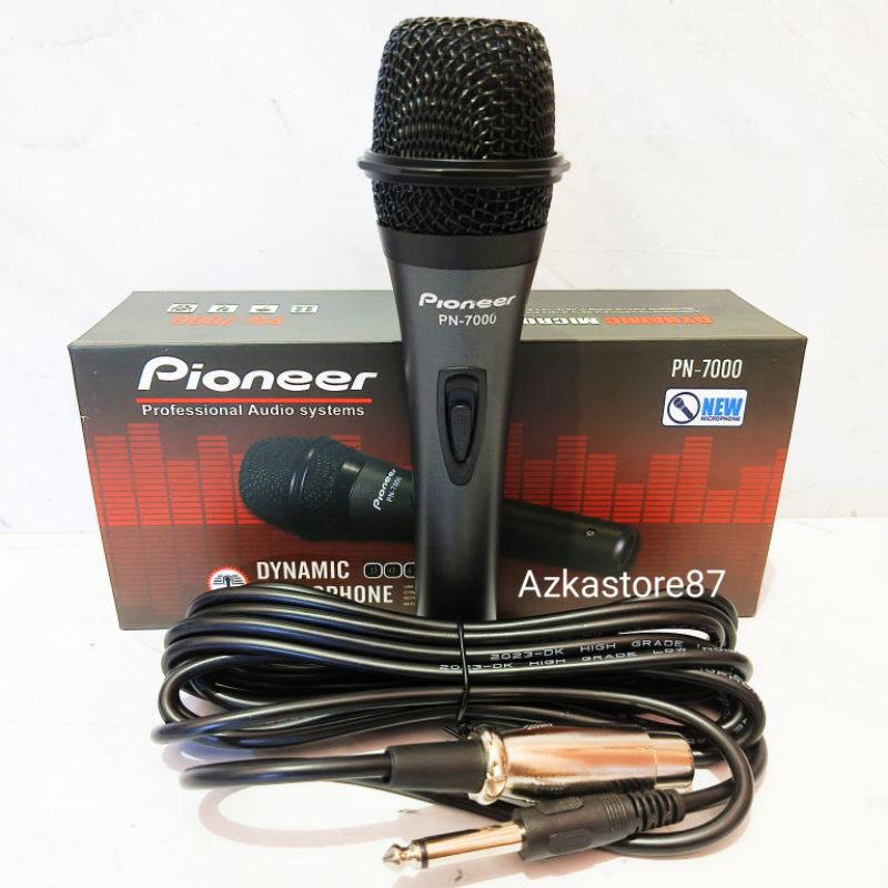 Jual microphone pioneer pn 7000 mic kabel panjang mic karaoke dynamic microphnoe | Shopee Indonesia