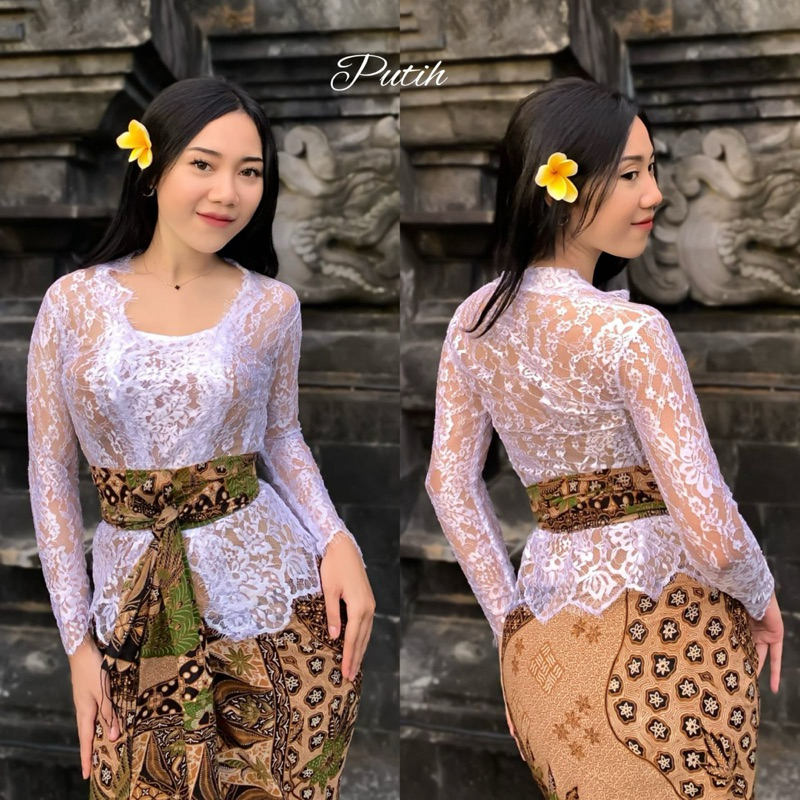 Jual KEBAYA BALI BROKAT METALIK | Shopee Indonesia
