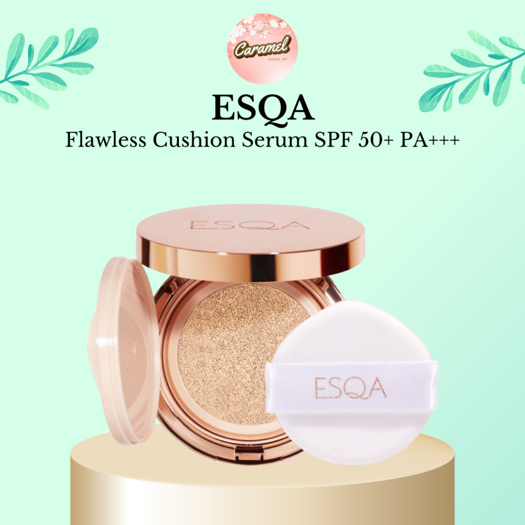 Jual ESQA Flawless Cushion Serum SPF 50+ PA+++ | Milkshake Vanilla ...
