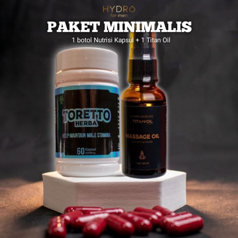 Jual NUTRISI KESEHATAN PRIA & HYDRO TITAN MINYAK PIJAT PAKET MINIMALIS | Shopee Indonesia