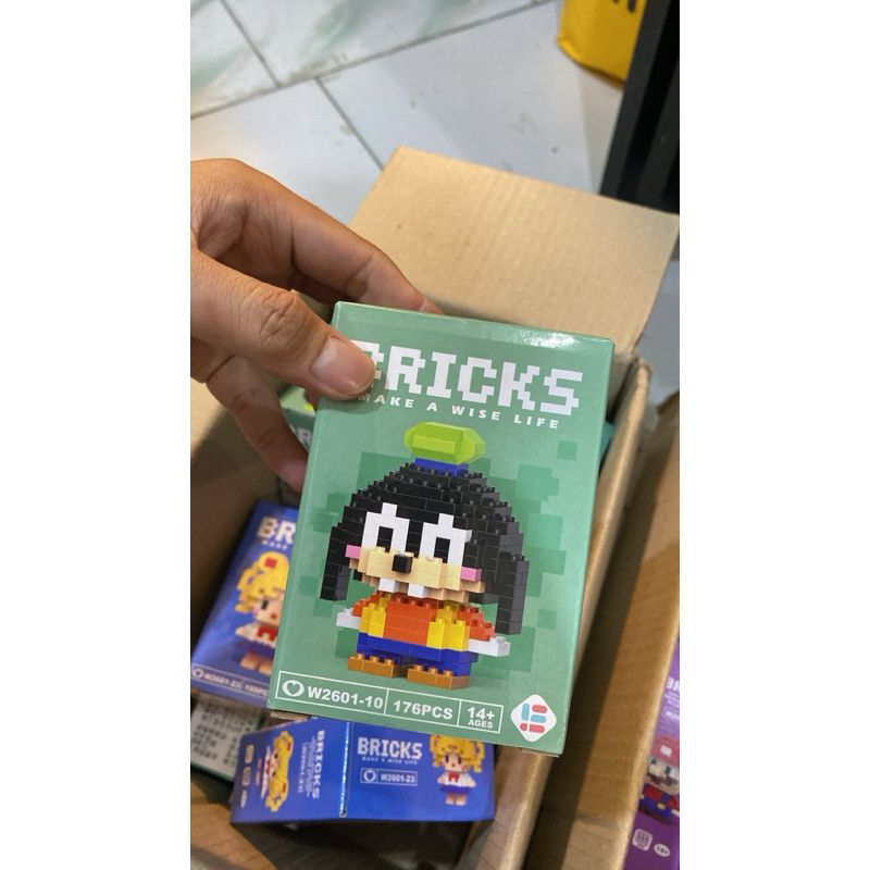 Jual LEGO BRICK LUCU Bricks Toys Model Kartun Building Blok Nano 3D ...