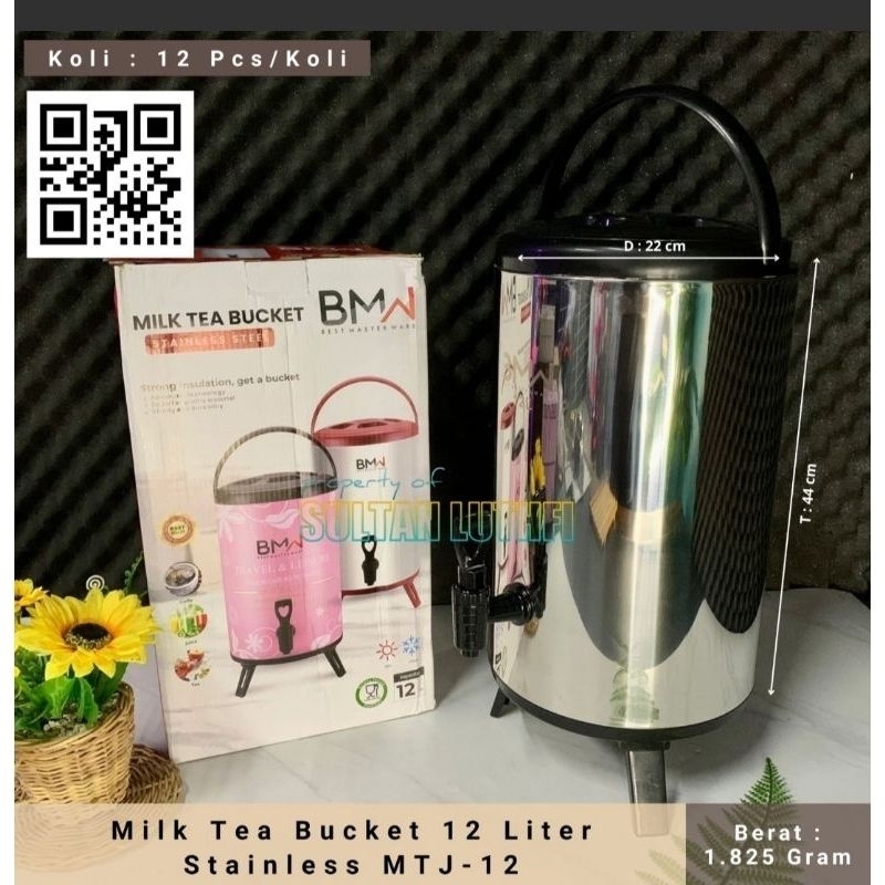 Jual Milk Tea Bucket 12 Liter dan 10 liter dan 8 liter termos air panas ...