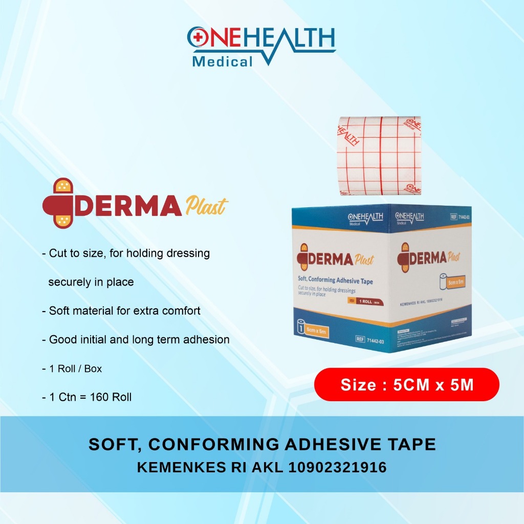 Jual Dermaplast 5cm x 5m Per Roll / Plester Luka Sejenis Ultrafix ...
