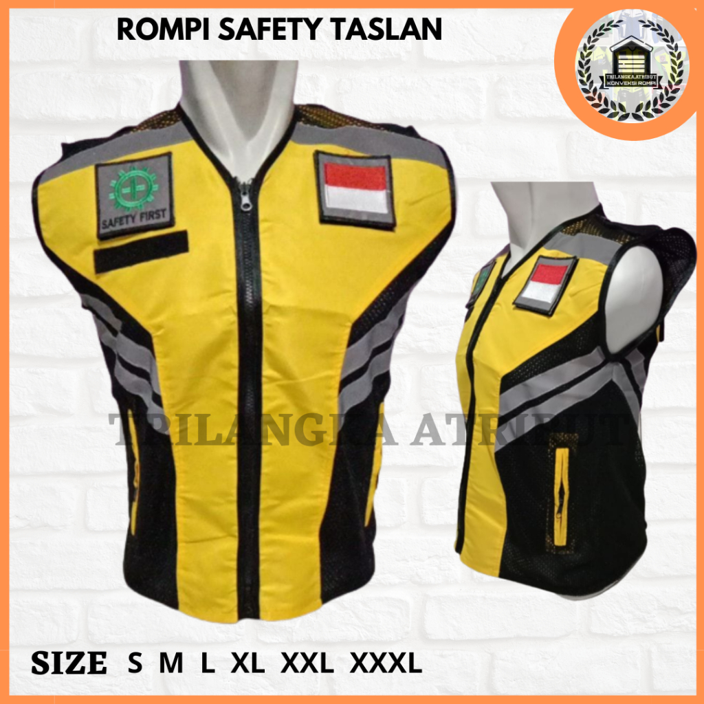 Jual Rompi safety vest k3 premium rompi kerja lapangan proyek bahan ...