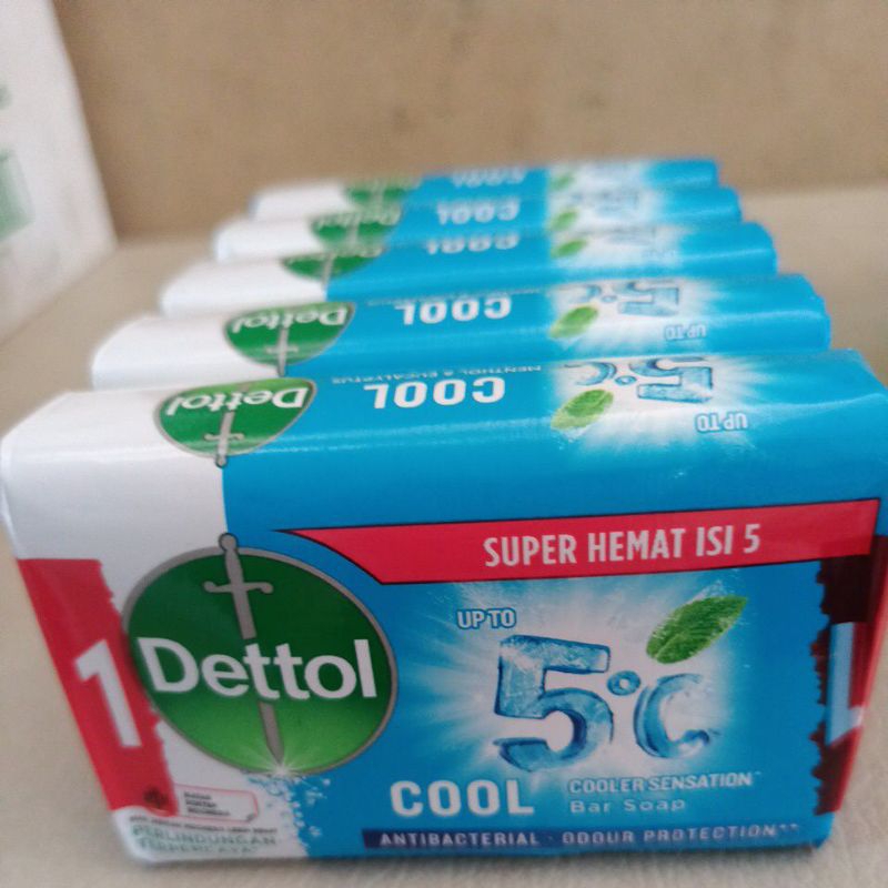 Jual DETTOL SABUN BATANG 105/100 GR X 5 pcs | Shopee Indonesia