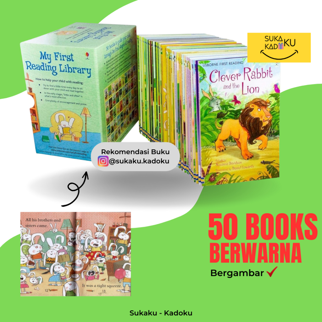 Jual My First Reading Library Usborne Book Set Buku Edukasi Anak Import ...